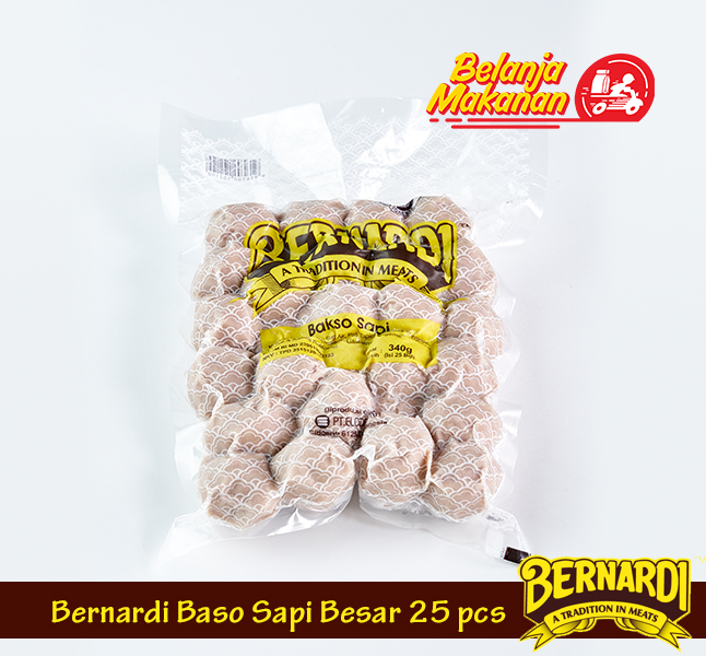 BERNARDI BAKSO SAPI BESAR 25 PCS – Belanja Makanan BERNARDI BAKSO SAPI BESAR 25 PCS – Belanja Makanan